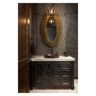 Ranch Territorial Home - Amerikanischer Südwesten - Gästetoilette ...