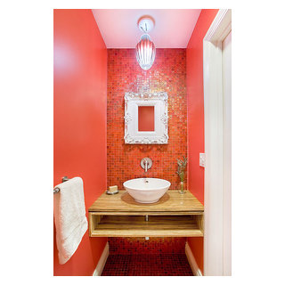 Red Powder Room - Contemporary - Powder Room - San Francisco - by Re ...