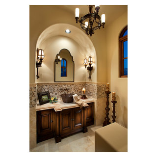 Silverleaf Gem - Mediterranean - Powder Room - Phoenix - by Fratantoni ...