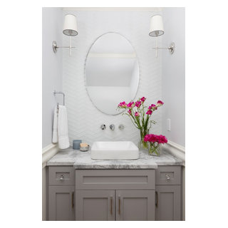 Spa-Inspired Bath Remodel - Transitional - Powder Room - by Sheila ...