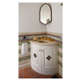 Spanish Colonial Remodel - Mediterranean - Powder Room - San Diego - by ...