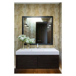 Sunfish Lake Modern - Contemporary - Powder Room - Minneapolis - by ...