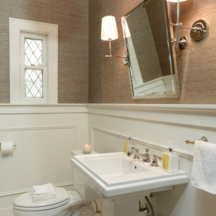 75 Beautiful Powder Room with a Pedestal Sink Pictures & Ideas - August ...