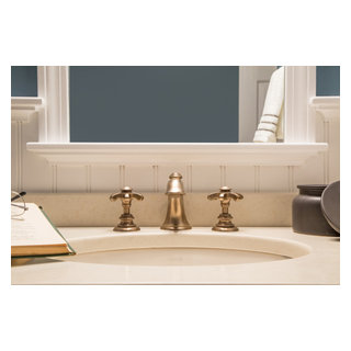 Three Bathroom Makeover in Suburban Boston - Traditional - Powder Room ...