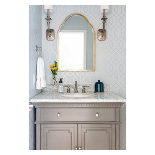 Tranquil & Timeless - Transitional - Powder Room - Houston - by Chairma ...