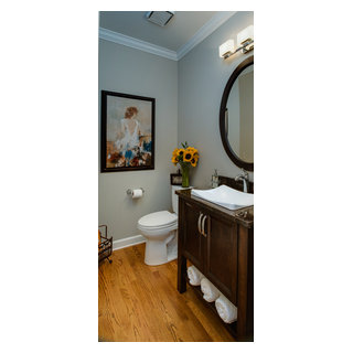 Transitional Novi Kitchen Renovation - Transitional - Powder Room ...