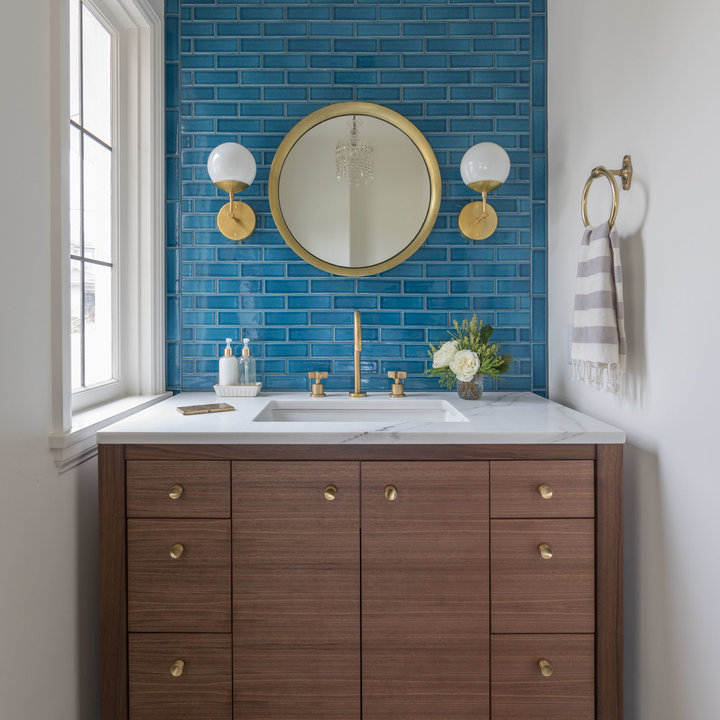 75 Transitional Powder Room Ideas You'll Love - October, 2025 | Houzz