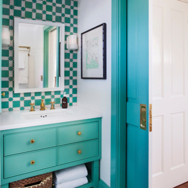 75 Tropical Powder Room Ideas You'll Love - February, 2022 | Houzz