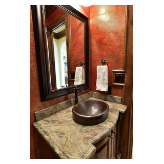 Tuscan Towne Lake Showcase - Mediterranean - Powder Room - Houston - by ...