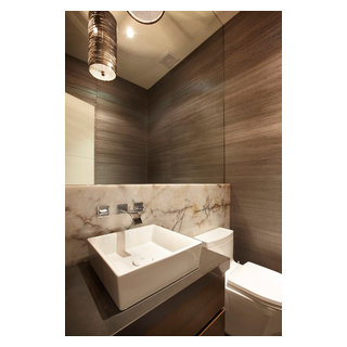 Upscale Modern - Modern - Powder Room - Toronto - by Parkyn Design | Houzz