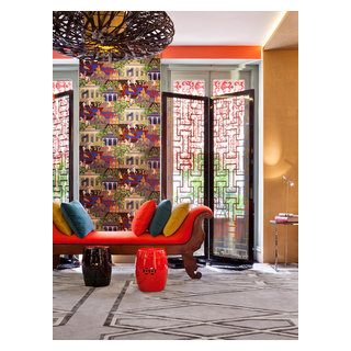 Telas para tapicería con estilo by Equipo DRT - Eclectic - Family Room ...