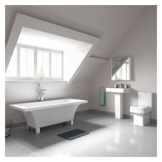 1700x800mm Isabella Freestanding Bath with Belfort Suite - Large ...