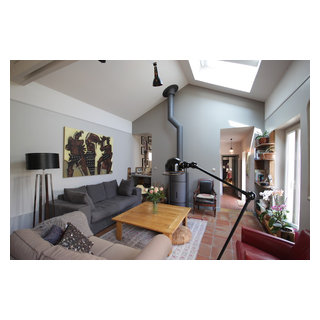 Maison à Marnes-la-Coquette - Industrial - Living Room - Paris - by 2D ...