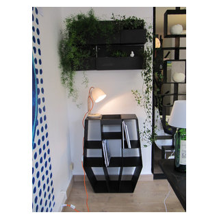 petite console en ardoise pour entrée avec vide poche - Contemporain ...