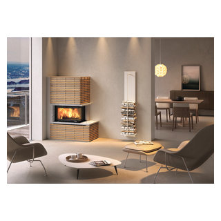 Poêle cheminée Nordpeis Fargo - Modern - Living Room - Lille - by Kbane ...