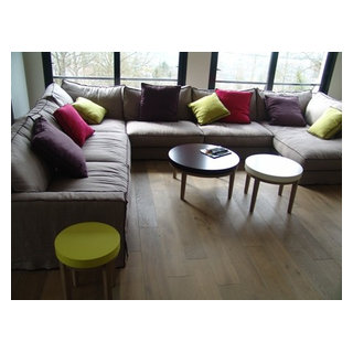 Un canapé géant pour un salon familial - Contemporary - Living Room ...
