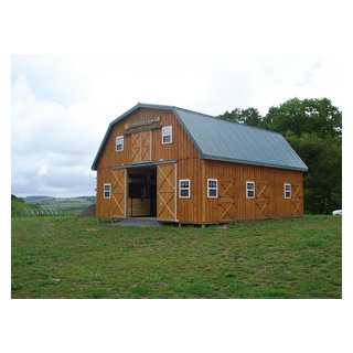32' x 34' Gambrel Horse Barn - Farmhouse - Shed - Other - by Pine Creek ...