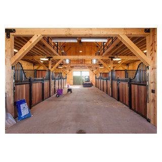 Gambrel Horse Barn In Nebraska Traditional Shed Other By Sand
