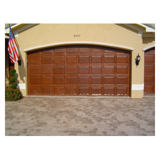 Garage Door Woodgraining - Traditional - Garage - Miami - by Benchmark ...
