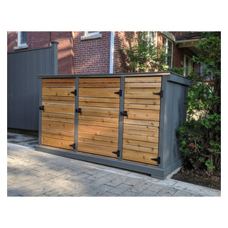 Modern Garbage/Recycling Bin Storage Shed - Modern - Shed - Toronto ...