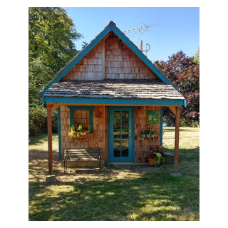 Rustic Woodshed - Rustic - Shed - Seattle - by Treefrog Design | Houzz
