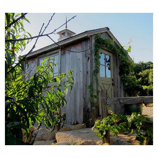 Salt Box Shed with Dutch Door and Cupola - Farmhouse - Shed - Santa ...