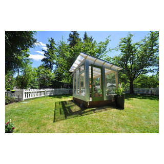 Studio Sprout Greenhouse in front yard - Modern - Shed - Portland - by ...
