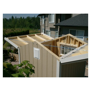 Telescope Observation Shed Open - Traditional - Shed - Vancouver - by ...