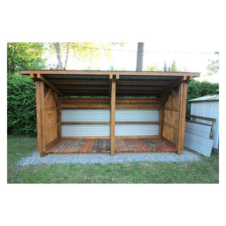 Timber frame lean-to shed - Craftsman - Abri - Ottawa - par Maisons ...