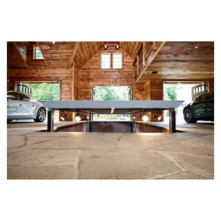 Ultimate man cave and sports car showcase - Traditional - Car Porch ...