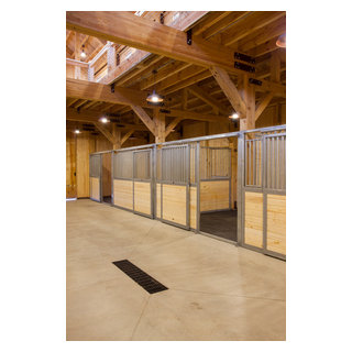 Wyoming Horse Barn - Traditional - Shed - Other - by Sand Creek Post & Beam | Houzz
