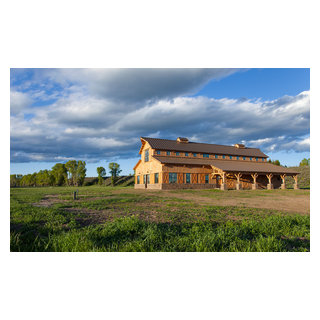 Wyoming Horse Barn - Traditional - Shed - Other - by Sand Creek Post & Beam | Houzz