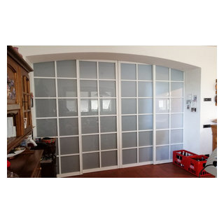 ante scorrevoli stile vetrata inglese - Scandinavian - Living Room ...