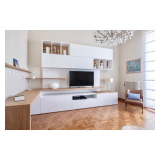 Parete laccata e rovere - Contemporary - Living Room - Bari - by ...