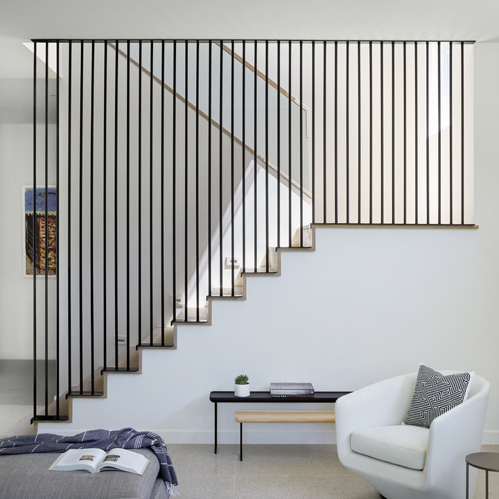 Wood Stair Divider - Photos & Ideas | Houzz