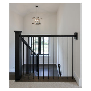 65_Metal-Vertical Balustrade in Contemporary Home, Bethesda MD 20817 ...