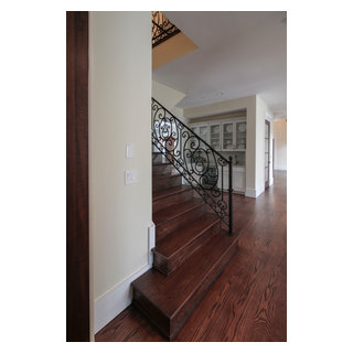 76_Striking Traditional Staircase in French Provincial Home, Potomac MD ...