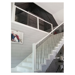 A Rustic Farmhouse Guest House - Campagne - Escalier - Atlanta - par ...