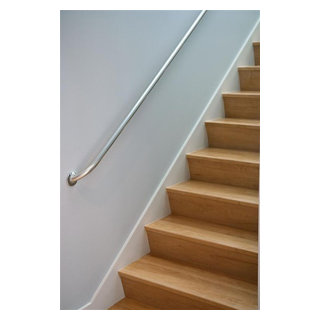 Angled riser maple stairs. - Modern - Staircase - Other - by Tongue ...