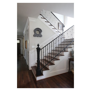 Antque Newel post - Traditional - Staircase - Houston - by Cedar Hill ...