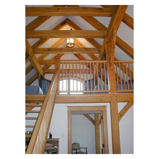 Award Winner: Oak Timber Frame Home - Modern - Staircase - Other - by ...