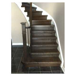 Before & After Refurbished Stairs - Traditional - Staircase - Toronto ...