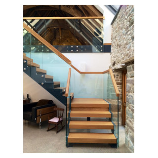 Bespoke Staircase - Barn Conversion Cornwall - Contemporary - Staircase ...