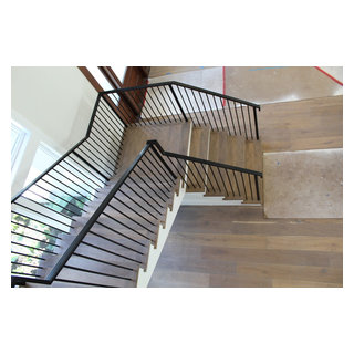 Black Steel Balustrade - Transitional - Staircase - Other - by ...