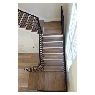Black Steel Balustrade - Transitional - Staircase - Other - by ...