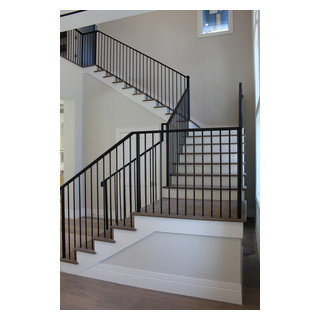 Black Steel Balustrade - Transitional - Staircase - Other - by ...