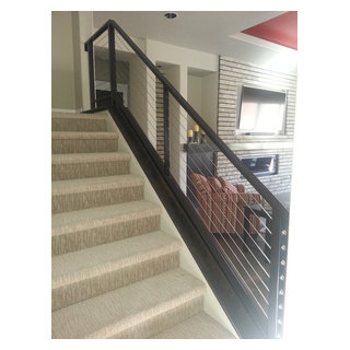 Cable Railing System - Modern - Staircase - Boise - by Patrick Millwork ...