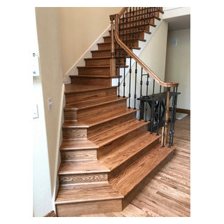 Capes stair project - Traditional - Staircase - Denver - by Aberle ...