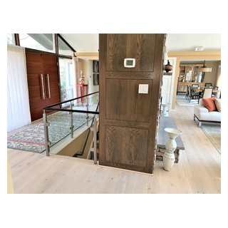 Carl - custom glass railing system - Contemporary - Staircase ...