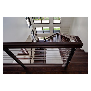 Center Stringer Stair - Modern - Staircase - Miami - by Feil Inc. Wood ...